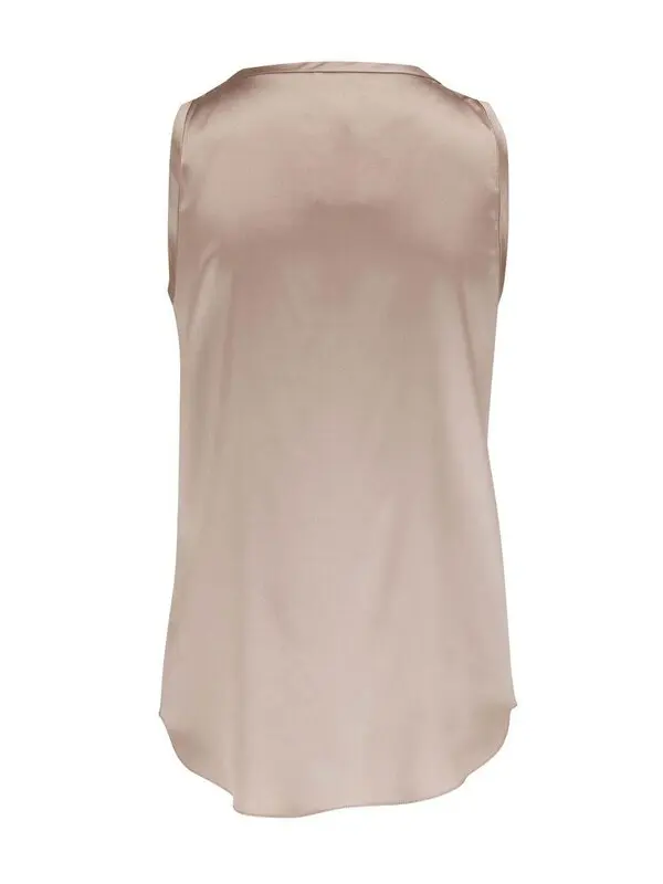 Brunello Cucinelli Scoop-neck Silk Vest