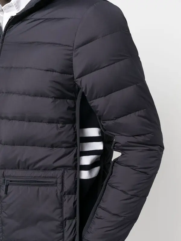 Thom Browne Zip-front Padded Jacket - Blue