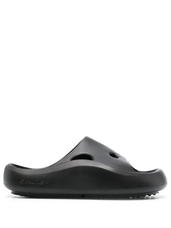 Off-White Meteor Rubber Pool Slides - Black