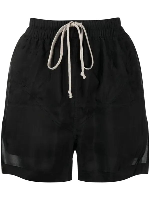 Rick Owens Drawstring Satin Shorts