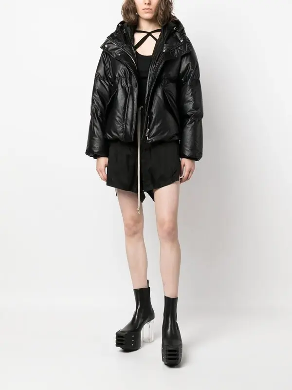 Rick Owens Drawstring Satin Shorts