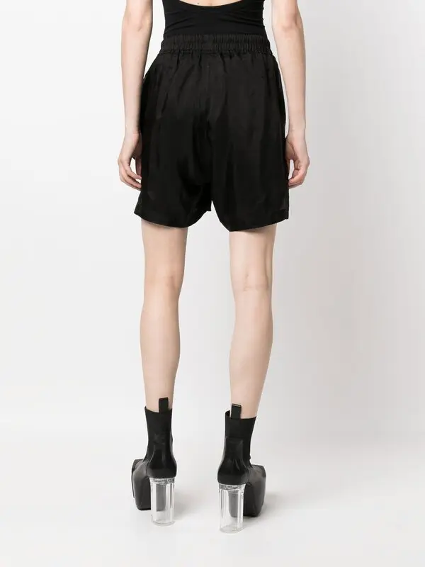Rick Owens Drawstring Satin Shorts