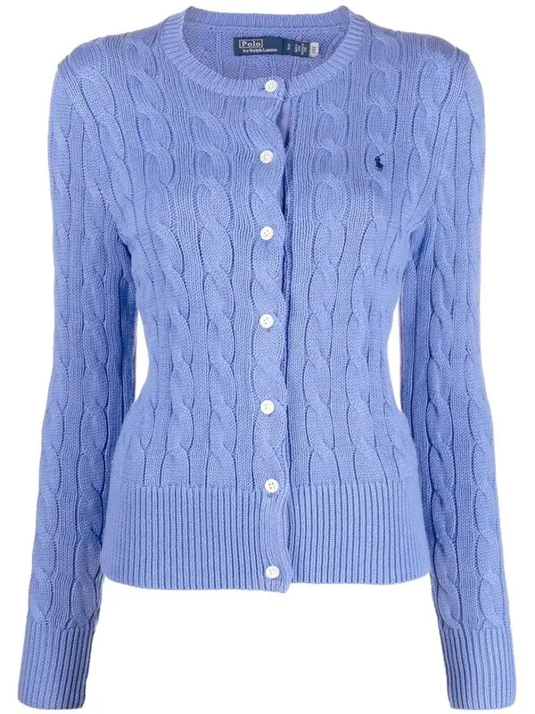 Ralph Lauren Cable-knit Cardigan - Blue
