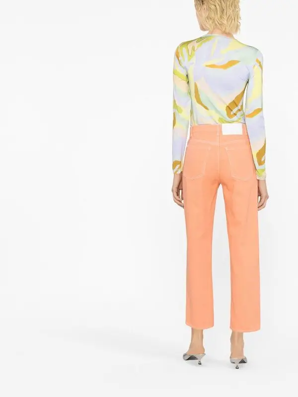 MSGM Cropped Straight-leg Jeans