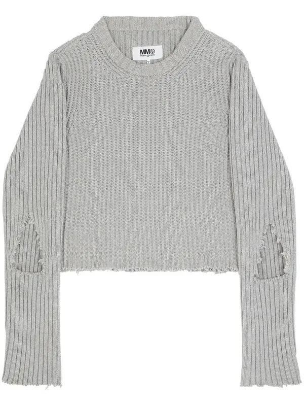 MAISON MARGIELA Cut-out Ribbed Jumper