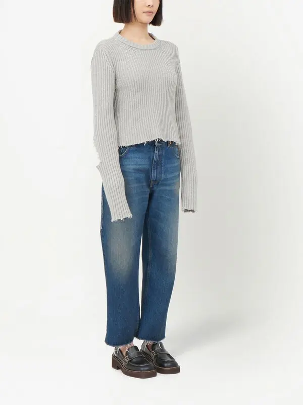 MAISON MARGIELA Cut-out Ribbed Jumper