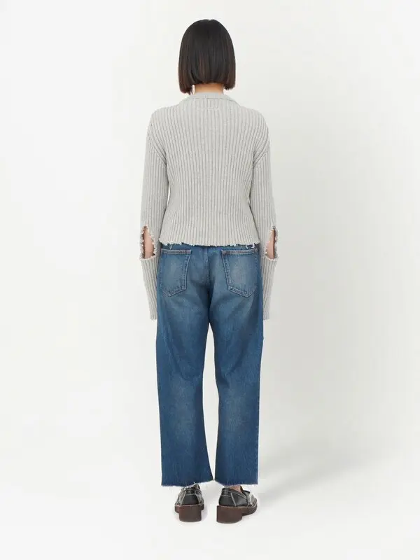 MAISON MARGIELA Cut-out Ribbed Jumper