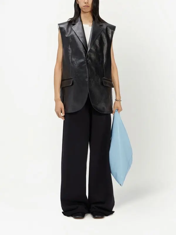 MAISON MARGIELA Sleeveless Leather Gilet