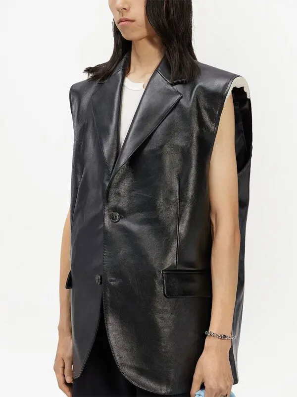 MAISON MARGIELA Sleeveless Leather Gilet