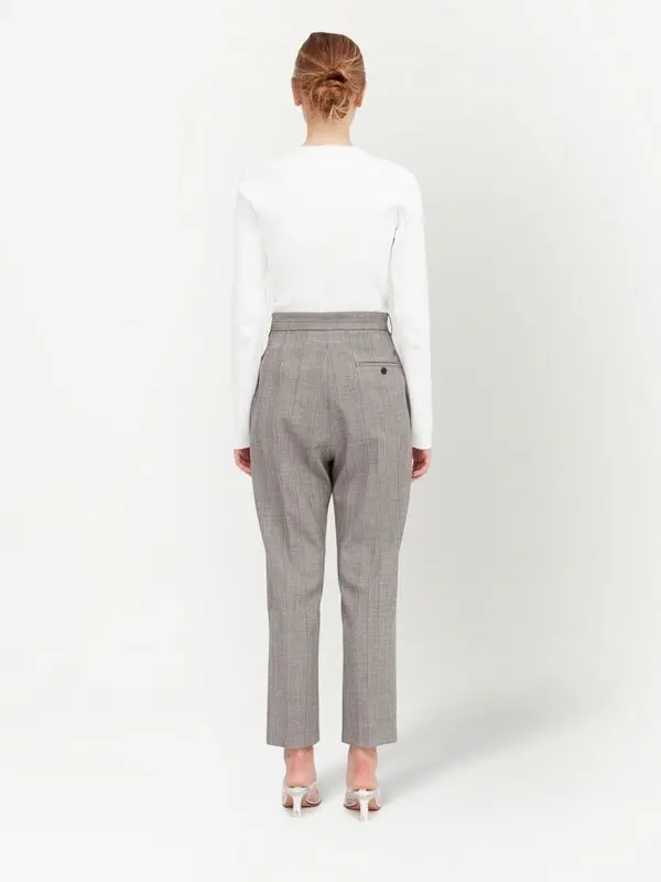 MAISON MARGIELA Pleated Cropped Trousers - Grey