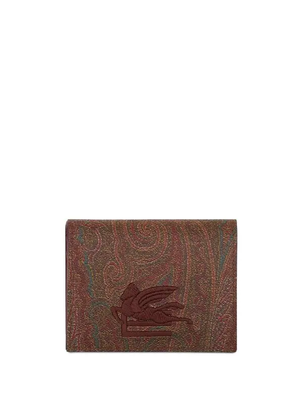 Etro Paisley-print Bi-fold Cardholder - Red