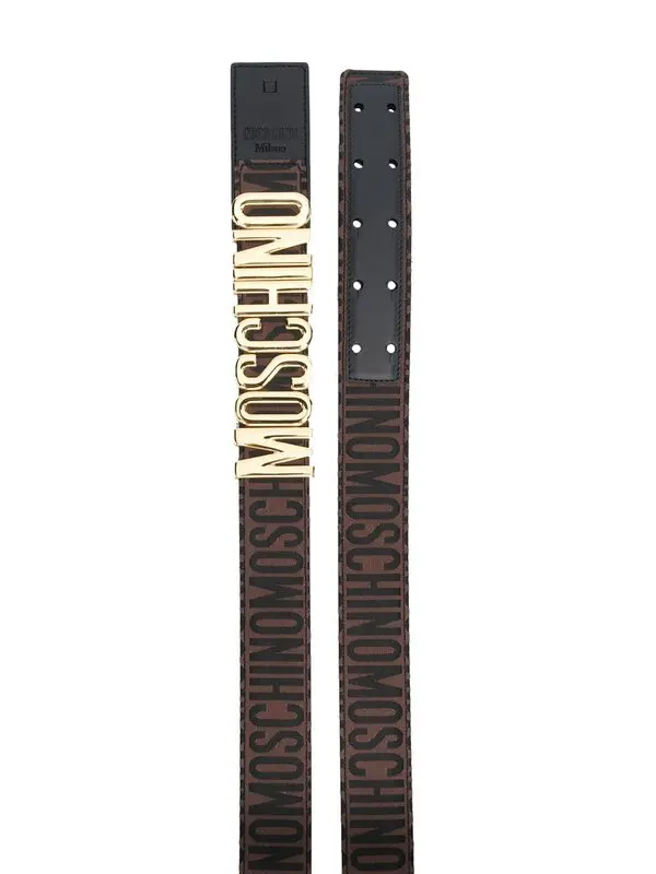 Moschino Fantasia Leather Belt