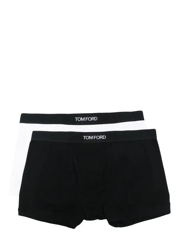 TOM FORD Logo-tape Detail Boxers - Black