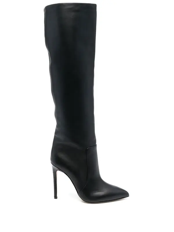 Paris Texas 110mm Knee-high Stiletto Boots - Black