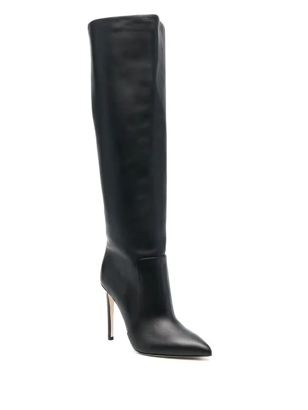 Paris Texas 110mm Knee-high Stiletto Boots - Black