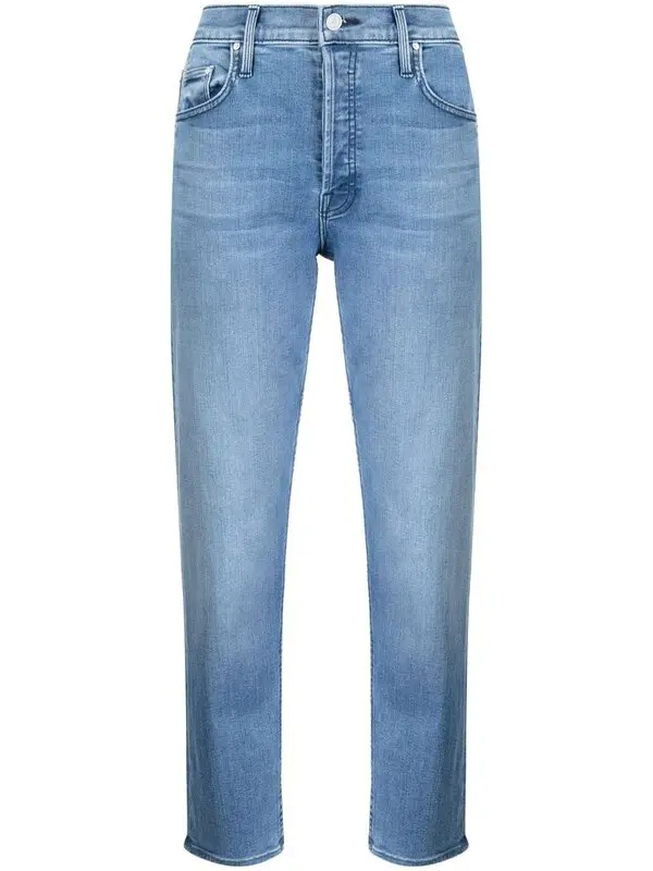 MOTHER Mid-rise Straight-leg Jeans