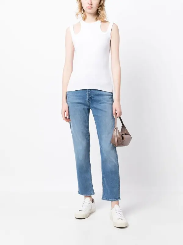 MOTHER Mid-rise Straight-leg Jeans