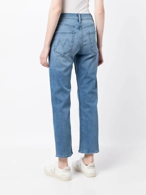 MOTHER Mid-rise Straight-leg Jeans