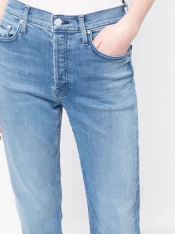 MOTHER Mid-rise Straight-leg Jeans