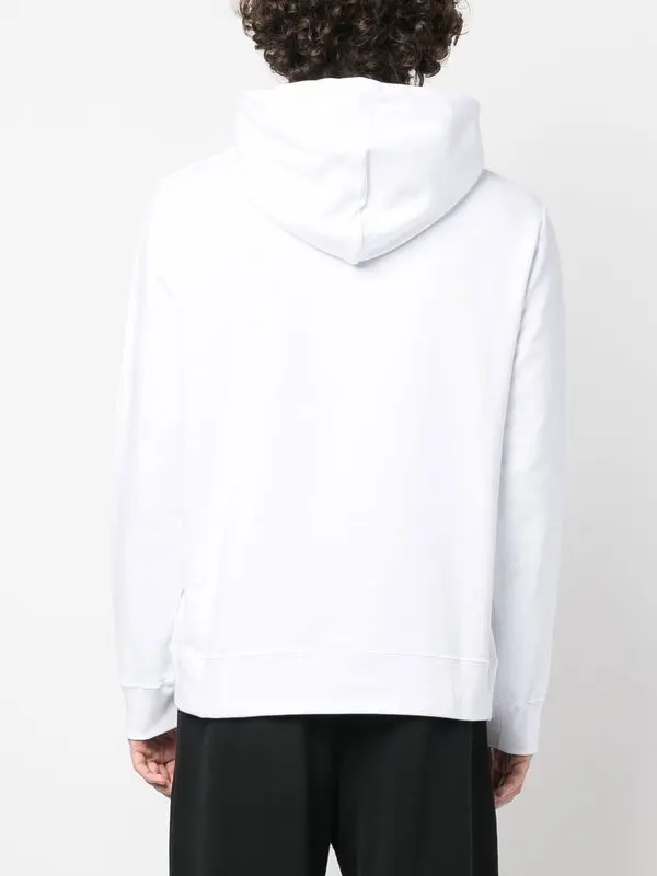 Gcds Cotton Alien-patch Hoodie - White