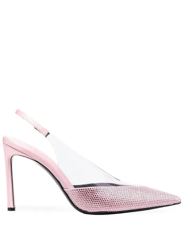 SERGIO ROSSI 120mm Crystal-embellished Pointed Pumps
