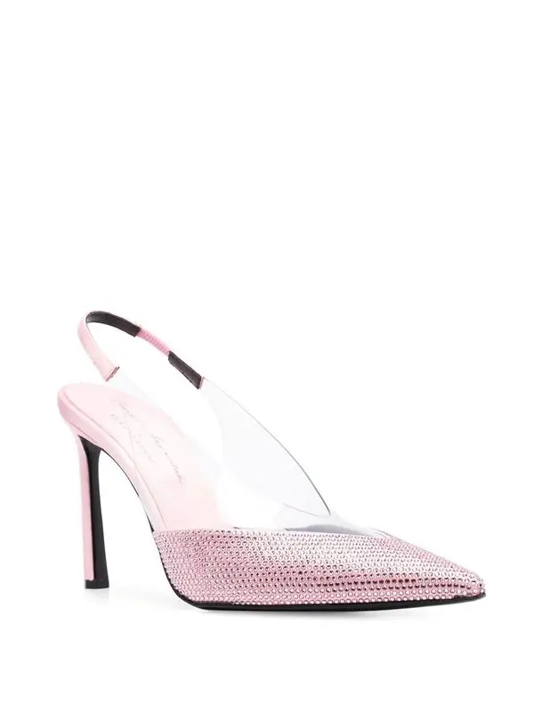 SERGIO ROSSI 120mm Crystal-embellished Pointed Pumps