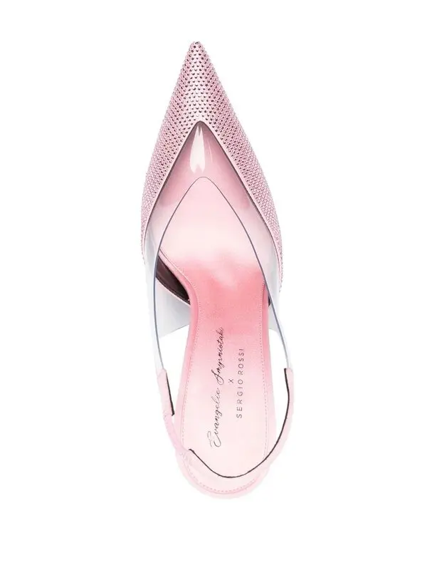 SERGIO ROSSI 120mm Crystal-embellished Pointed Pumps