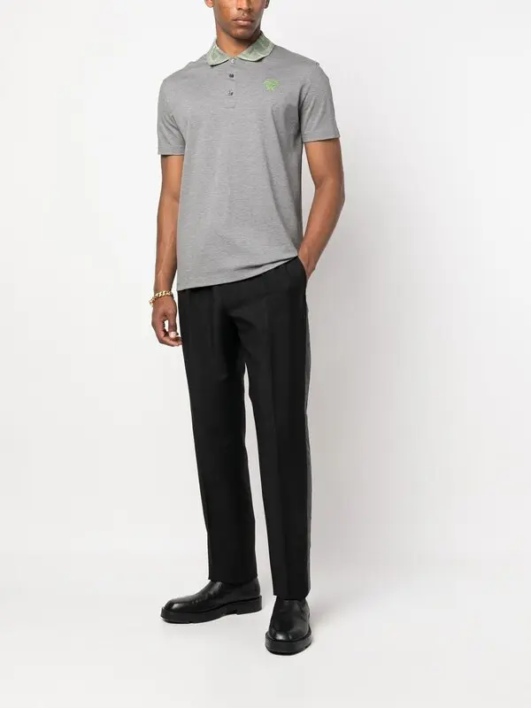 Versace Side-stripe Straight-leg Trousers