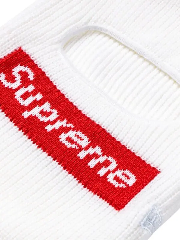 Supreme X New Era Box Logo Knitted Balaclava - White