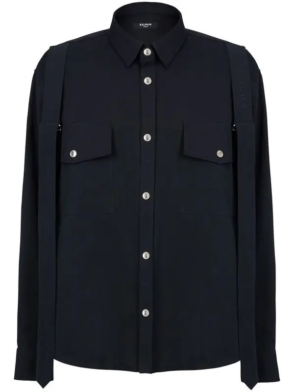 Balmain Chest Flap-pocket Detail Shirt