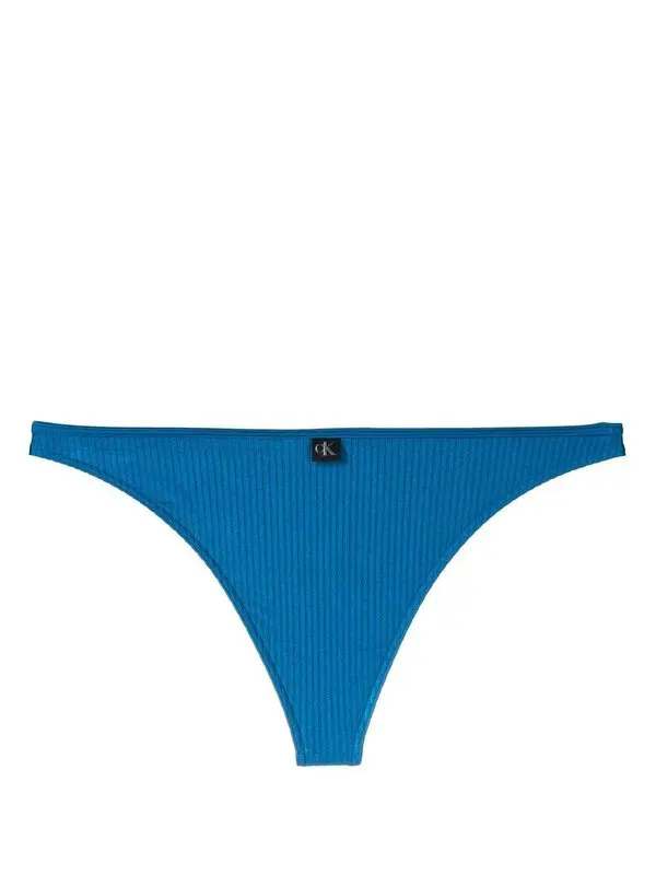 Calvin Klein Ribbed-detail Bikini Bottoms