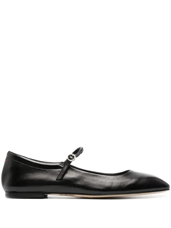 aeydĒ - Aeyde Mary Jane Leather Ballerina Shoes