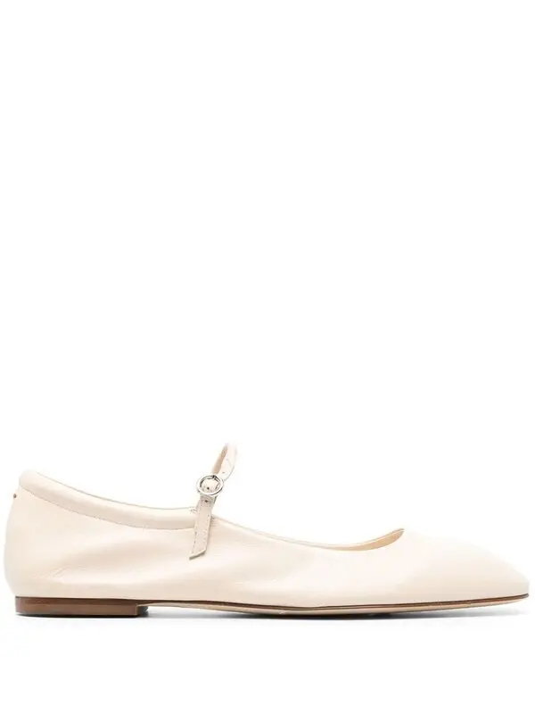 AeydĒ Mary Jane Leather Ballerinas