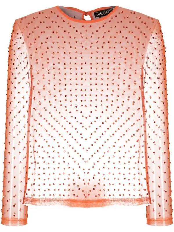 SIEDRES Crystal-embellished Blouse