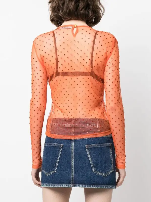 SIEDRES Crystal-embellished Blouse