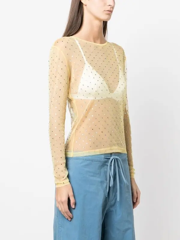SIEDRES Desta Crystal-embellished Top