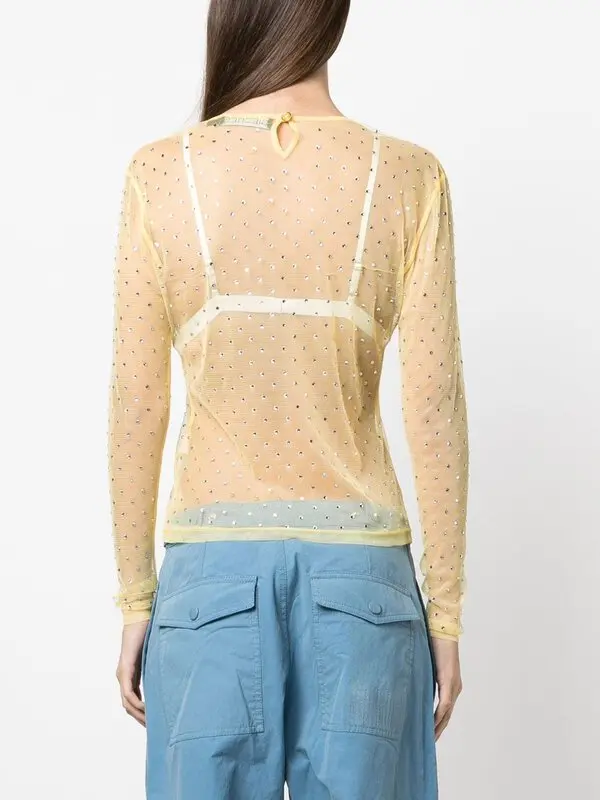 SIEDRES Desta Crystal-embellished Top