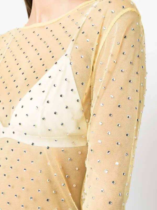 SIEDRES Desta Crystal-embellished Top