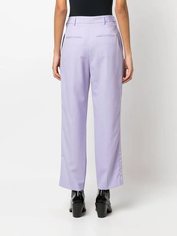 Karl Lagerfeld Cropped High-waisted Trousers
