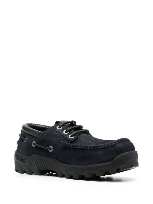 FILIPPA K デッキシューズ　40 Buy Filippa K Lace-up Nubuck Leather Boat Shoes - Blue At 40% Off