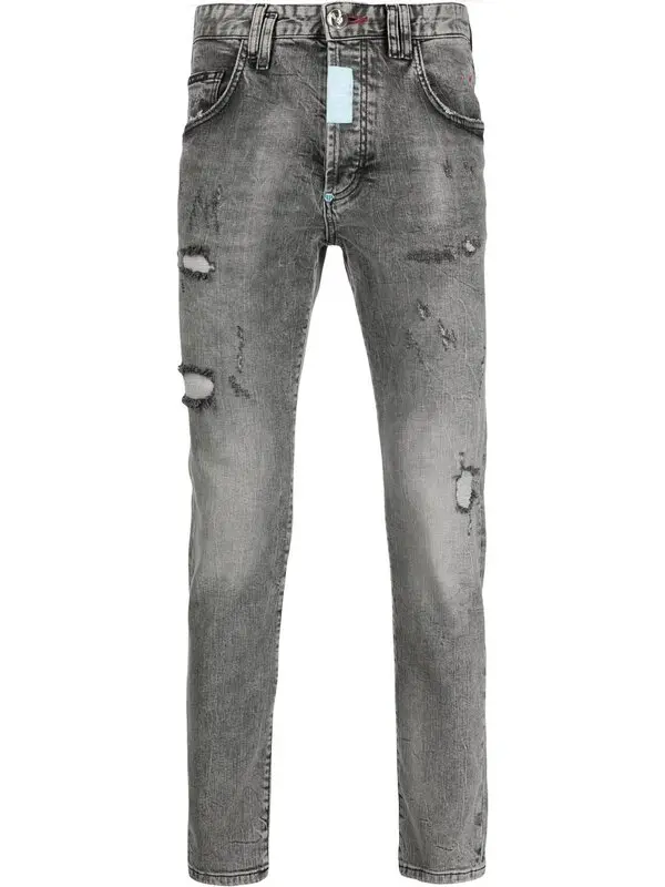 Philipp Plein Distressed Skinny-cut Jeans