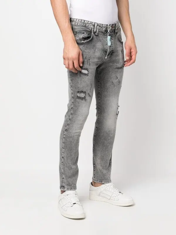 Philipp Plein Distressed Skinny-cut Jeans