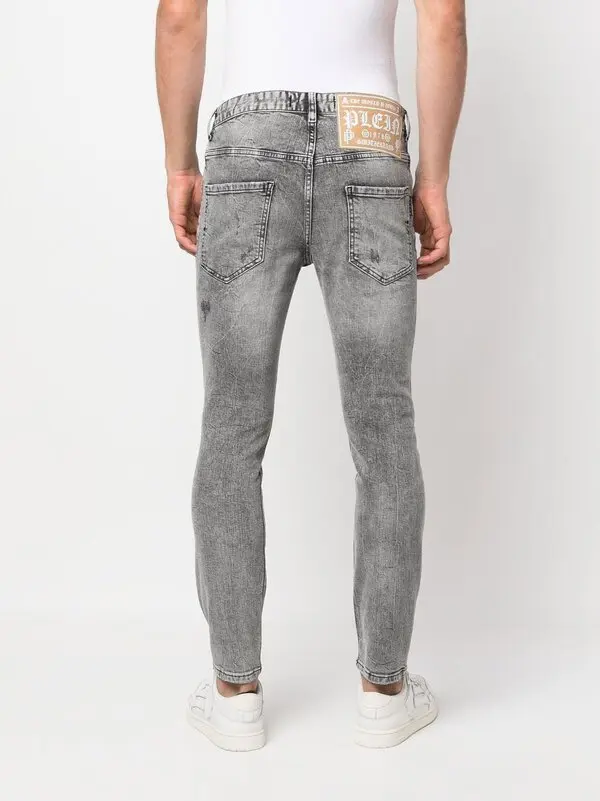 Philipp Plein Distressed Skinny-cut Jeans