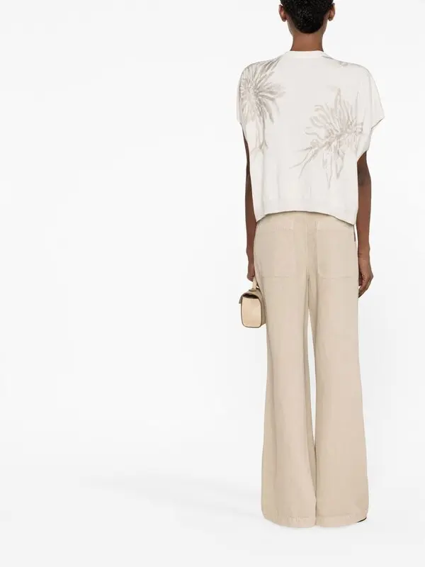 Brunello Cucinelli Pleated Detail Wide-leg Trousers