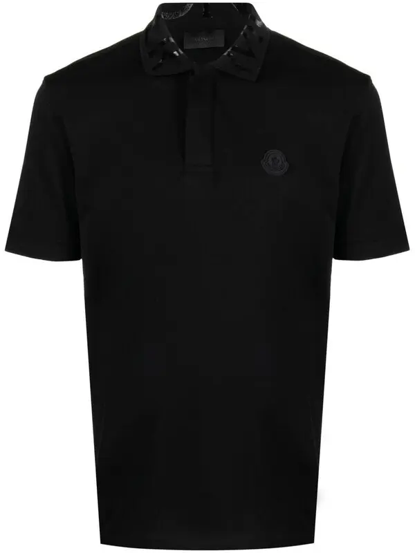 Moncler Logo-collar Polo Shirt