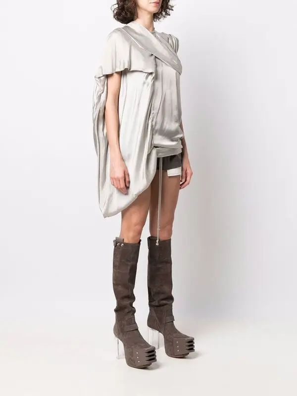 Rick Owens Cornetto Satin-finish Tunic - Neutrals