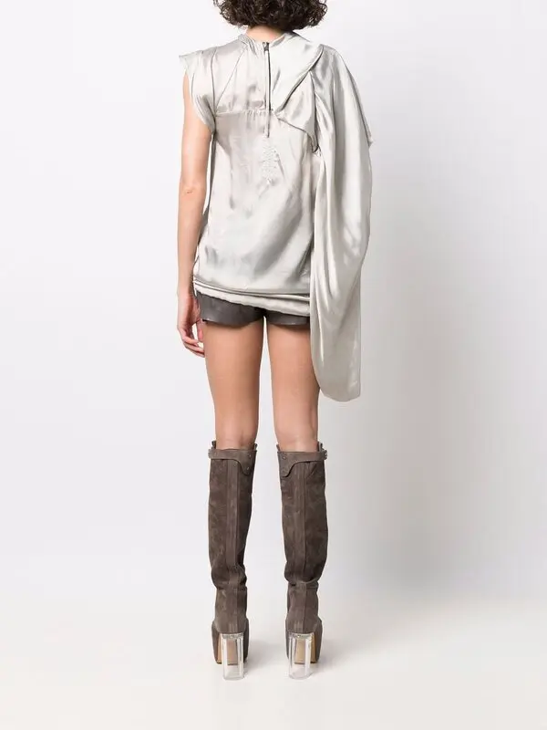 Rick Owens Cornetto Satin-finish Tunic - Neutrals