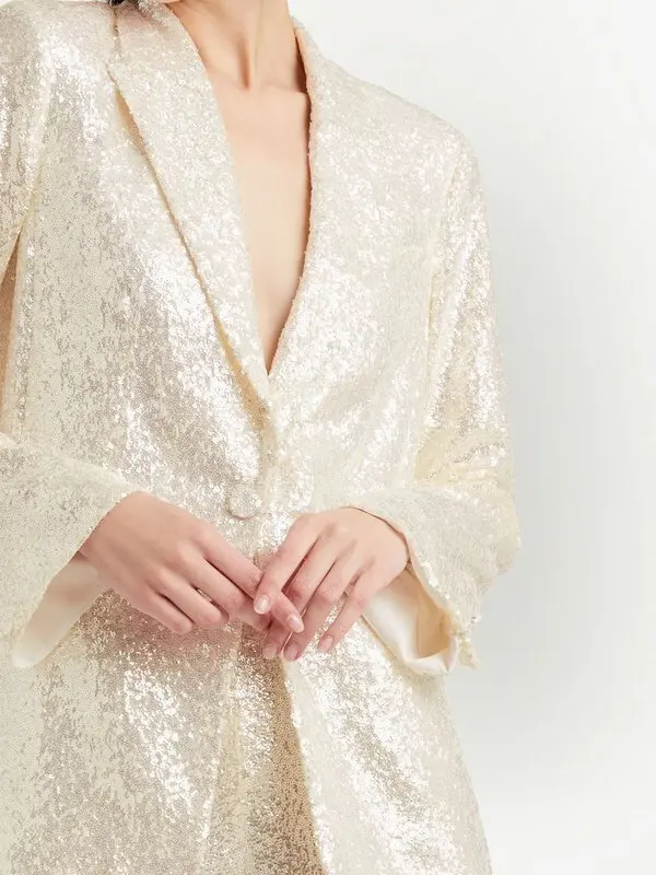 green emerald velvet dress Rose Gold Sequin Blazer Dress