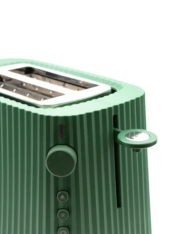 ALESSI Plissé Matte Toaster - Green
