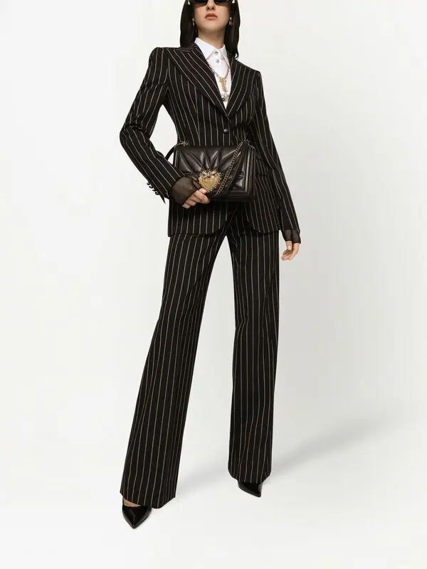 Dolce & Gabbana Pinstriped Wide-leg Trousers